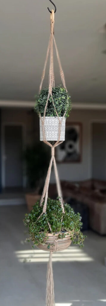 Double Tier Macrame | Natural - thepotandplanter
