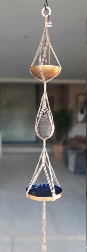 Triple Tier Macrame | Natural - thepotandplanter